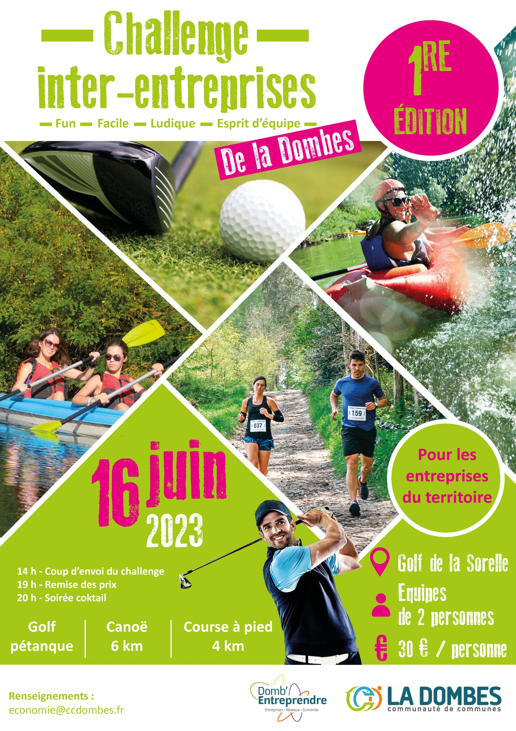 Le Challenge inter-entreprises - Communauté de Communes de la Dombes
